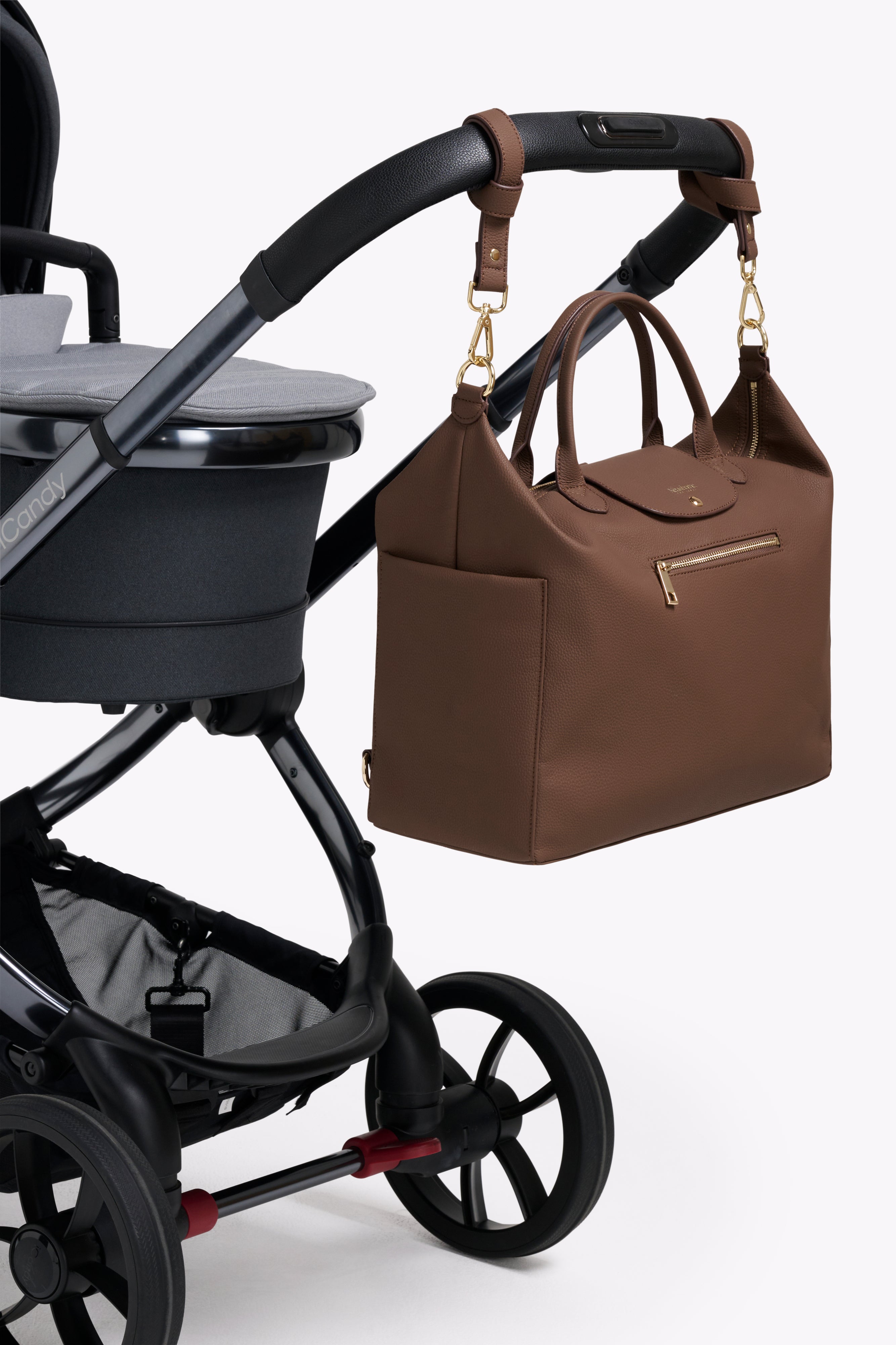 Milana Pram Straps - Mocha – Neuwborne the label